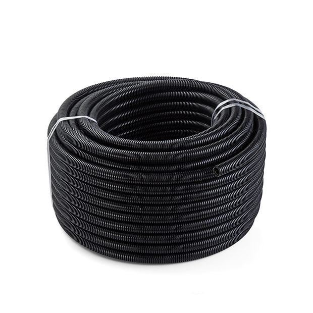 20-50mm Heavy Duty Solar Corrugated PVC Conduit Black - Solar Conduit ...